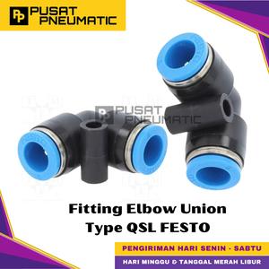 Jual QSL-12 One Touch Fitting Elbow Slip Lock Socket Push In Connector ...