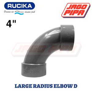 Promo Rucika Long Elbow D 4 inch / Large Radius Elbow Knee Panjang 90 ...