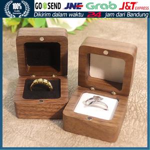 Jual Ring Box Kayu Wood with velvet inside | Tempat Cincin Kayu | Kotak ...