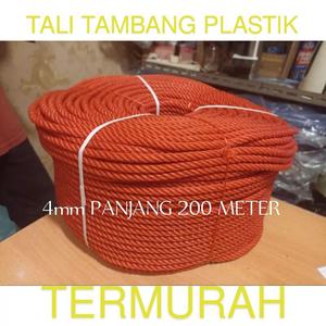 Jual Tali Tambang Plastik OTOPUS Ukuran 4mm Panjang 200 Meter Tali Tambang Nilon - Jakarta Barat ...