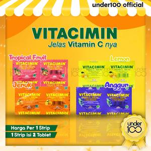 Promo Under100 Vitacimin Vitamin C - 500mg 1 Tablet | Fresh Lemon ...