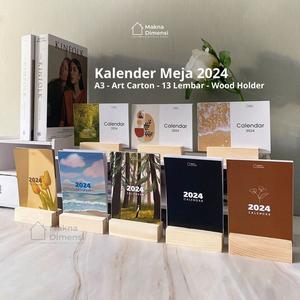 Jual Kalender 2024 aesthetic (stand) makna dimensi desk kalender meja ...