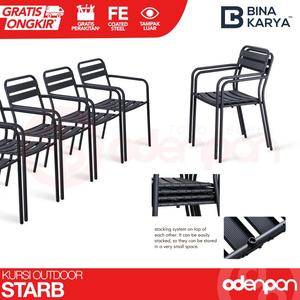 Jual BINA KARYA Kursi Santai / Kafe / Outdoor Chair Besi STAR B ...