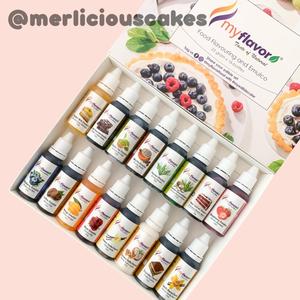 Jual My Flavor 16 Pcs Food Flavour and Emulco Food Flavouring Set Food ...