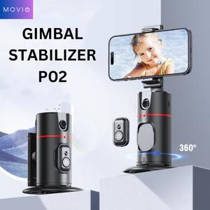 Jual P02 Gimbal Stabilizer Handphone Auto Balance 360°Ai Face Tracking ...