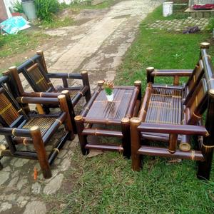 Jual Kursi tamu bambu/Kursi bambu unik/kursi bambu Wulung (on trend ...