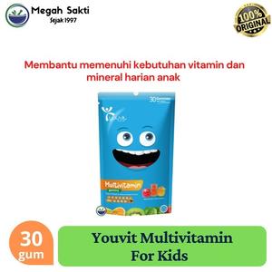 Jual Youvit Multivitamin POUCH Anak / Child isi 30 Gummy Mix Berry ...