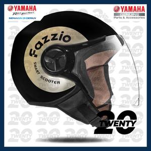 Jual HELM SNI HELMET YAMAHA HALF FACE CLASSY FAZZIO BLACK ORIGINAL ...