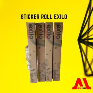 Promo EXILO Sticker Vinyl Roll White Gloss Eco Solvent UV Print P 50m ...