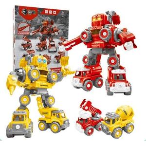 Jual Mainan Anak Kendaraan Rekayasa Truk Pemadam Kebakaran Transformasi ...