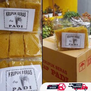 Jual DISKON Kerupuk Puli Beras Cap Padi 1 Kardus 2,5kg Enak Renyah dan ...