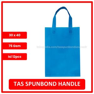 Jual Goodie Bag Spunbond Handle ukuran 30x40 - Biru Pocari - Harga ...