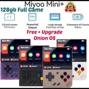 Jual MIYOO MINI + PLUS 64gb Best Konsol Game Handheld Retro Console PS1 ...
