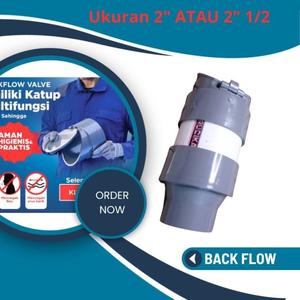 Jual PREMIUM Back Flow Sambungan Tutup Paralon 2 1/2 Inch Penutup ...