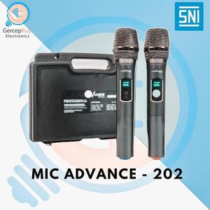 Jual PTR Mic Advance 202 Profesional 2 Mic Wireless Microphone - Kota ...