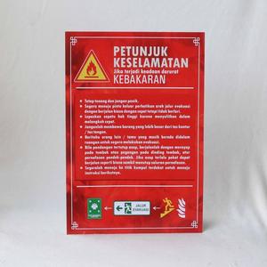 Jual Poster Pesan Keselamatan Kebakaran, Poster K3, Laminasi Glossy - 2 ...