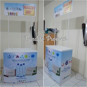 Jual AWET Rangka Event Desk Booth Portable Meja Promosi Pop Up table ...