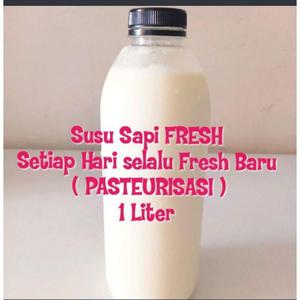 Jual Susu Sapi Segar Fresh Milk Pasteurisasi 1 liter Susu Sudah di ...