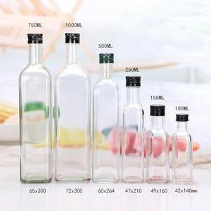 Jual ZUL Botol Vco Botol Kaca Square Botol Kaca Kotak Madu/Sirup/Minyak Bening Transparan Segel ...