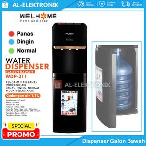 Jual Dispenser Galon Bawah WELHOME WDP 311 Kran 3 / 3 Keran - Panas ...