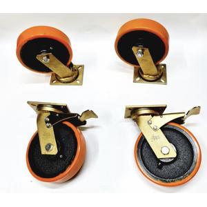 Jual Roda beban berat pu 8 inch super heavyduty rem putar ranger Best ...