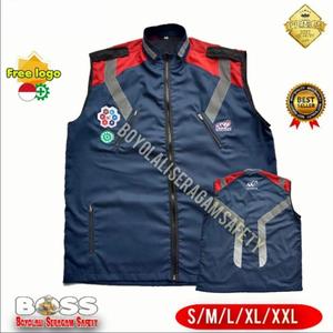 Jual Terbaru Rompi Kerja Safety Terbaru-Rompi Proyek Kombinasi Navy ...