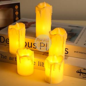 Jual Lilin LED Melt Cast Non Swing Aestethic Candle Lamp Smokeless ...