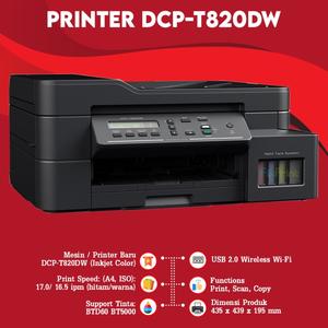 Promo Printer DCP-T820DW Ink Tank Multifunctions Duplex Wireless All-In ...