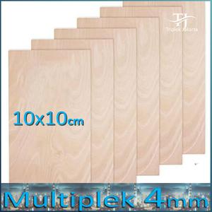 Jual Multiplek Triplek 4mm Full Ukuran 10x10 cm ( 4 mm | 10x10cm | 10 x ...