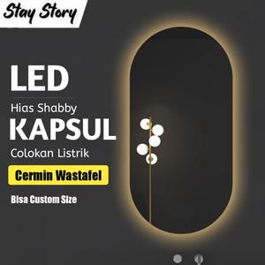 Promo Cermin Toilet Kamar Mandi Led / Kaca Wastafel Dinding Persegi ...