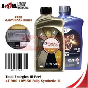 Jual Total Energies Hi-Perf Oli Motor 4T 900 10W-50 Fully Synthetic 1L ...