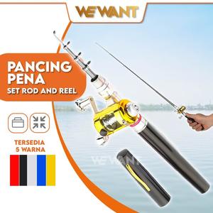 Jual Paket Pancingan Lengkap Pen Joran Fishing Rod Pulpen Reel Simple ...