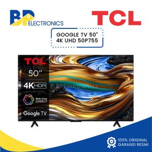 Jual TCL 50P755 4K UHD HDR10+ Google TV w/ Dolby Vision-Atmos 50 Inch ...