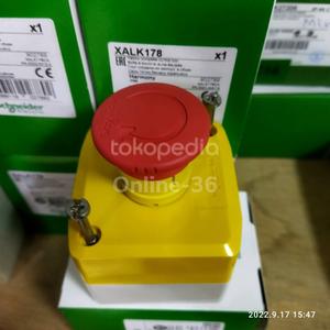 Jual Schneider emergency stop IP66 turn to release 1N/C XALK178 Best ...