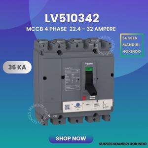 Jual MCCB 4P 32A TM32D Breaker CVS100F 36kA Schneider Original SNI LV5 ...