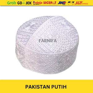 Jual PECI PAKISTAN FULL BORDIR PREMIUM WARNA PUTIH POLOS UKURAN DEWASA ...
