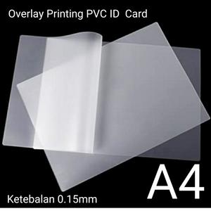 Jual 10 Lembar OVERLAY PRINTING INKJET.untuk lapisan PVC ID CARD ...