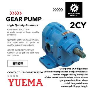 Jual GEAR PUMP YUEMA 2CY 3/2.5 1" X 1" GLAND PACKING POMPA / GEARPUMP ...