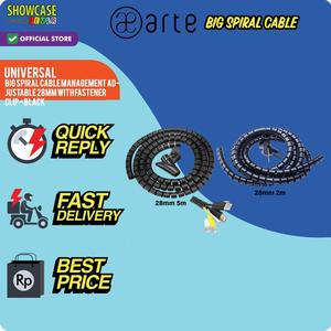 Promo Arte Universal Big Spiral Cable Management Adjustable 28mm 2m ...