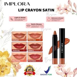 Jual IMPLORA LIP CRAYON SATIN - IMPLORA LIPSTICK CRAYON BPOM ORIGINAL ...