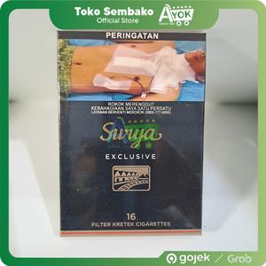 Jual Rokok Gudang Garam Surya Exclusive 16 - 1 Bungkus - GG Surya Hitam ...