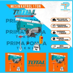 Jual TOTAL ELECTRIC HOIST 1 TON / MESIN KATROL ELEKTRIC 1000KG ...