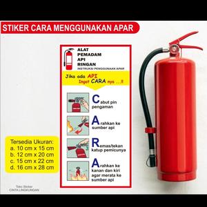 Jual SIGN STICKER K3 RAMBU SAFETY CARA PENGGUNAAN APAR - Jakarta Utara ...
