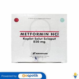 Jual METFORMIN BERNOFARM 850 MG BOX 100 KAPLET - Kota Bekasi - Apotek ...