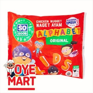 Jual SO GOOD CHICKEN NUGGET ALPHABET 400GR/NAGET AYAM BENTUK HURUF ...