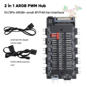 Jual 1 To 10 Pwm 4 Pin Argb 3 Pin 5V Combo Splitter Fan 4Pin Hub ...