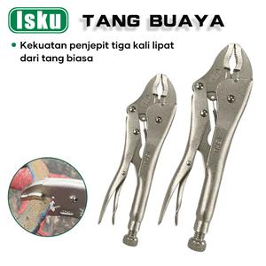 Promo ISKU Multifungsi Tang Buaya Locking Pliers 7" 10" Curved Jaw Vise ...