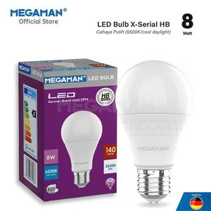 Jual LAMPU MEGAMAN LED X Serial Bulb YTA60Z2 8W H Cahaya Kuning dan ...
