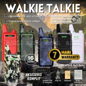Jual WLAN HT KD C1 Two Way Radio Handy Walky Talky WLN KDC1 Set UHF Handie Walkie Talkie - 6pc ...