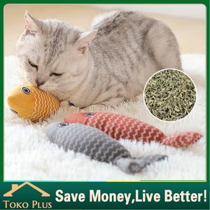Jual Boneka Ikan Catnip Kucing Catmint Fish Mainan Gigitan Kucing ...